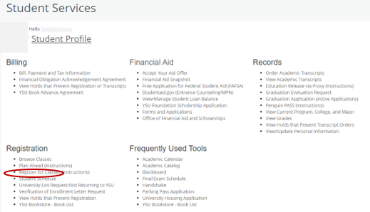 HOW-TO: Register for Classes | YSU